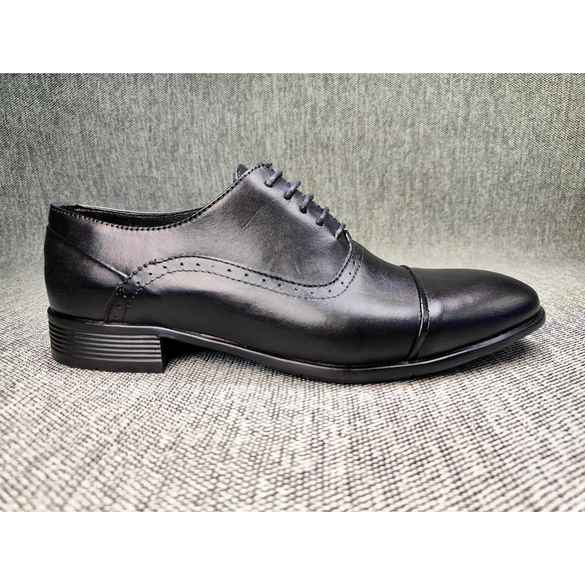 chaussure Richelieu en cuir noir – griffa chaussure